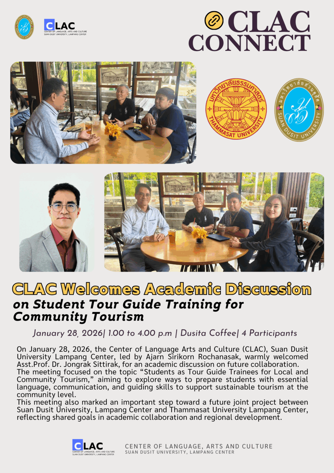 CLAC Welcomes Academi Discussion on student Tour Guide Training for ...